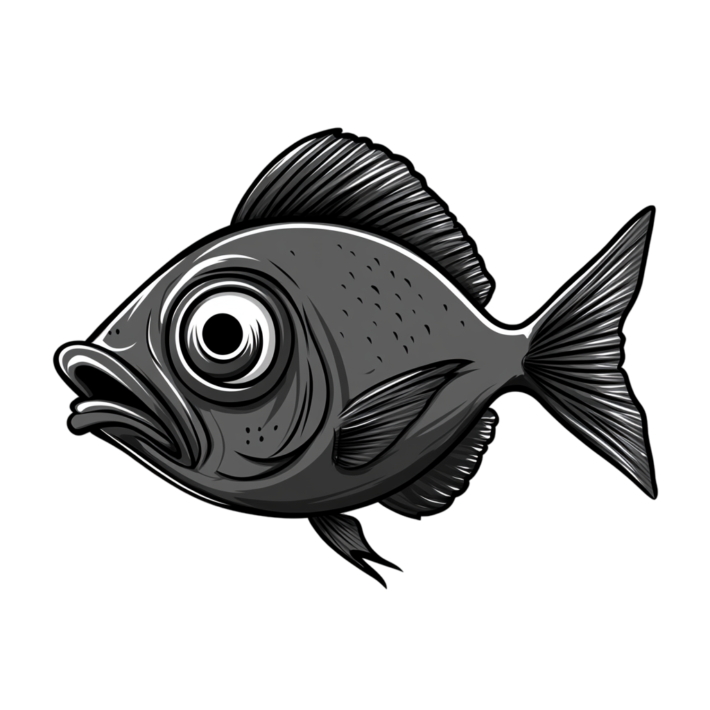 Free: Cheeky Fish: A Cartoon with Side-Eye Attitude - nohat.cc
