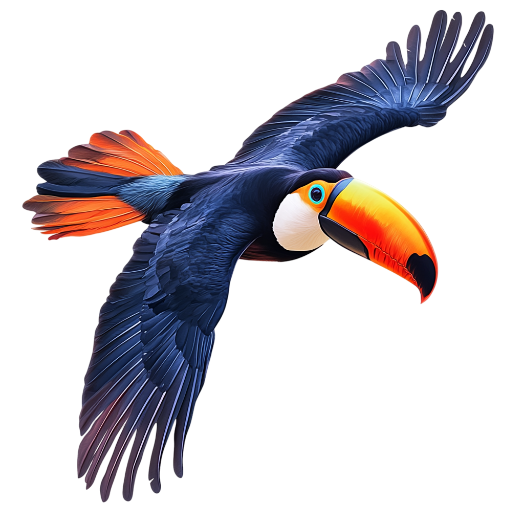 Free: Tropical Toucan in Flight: A Realistic Portrait - nohat.cc