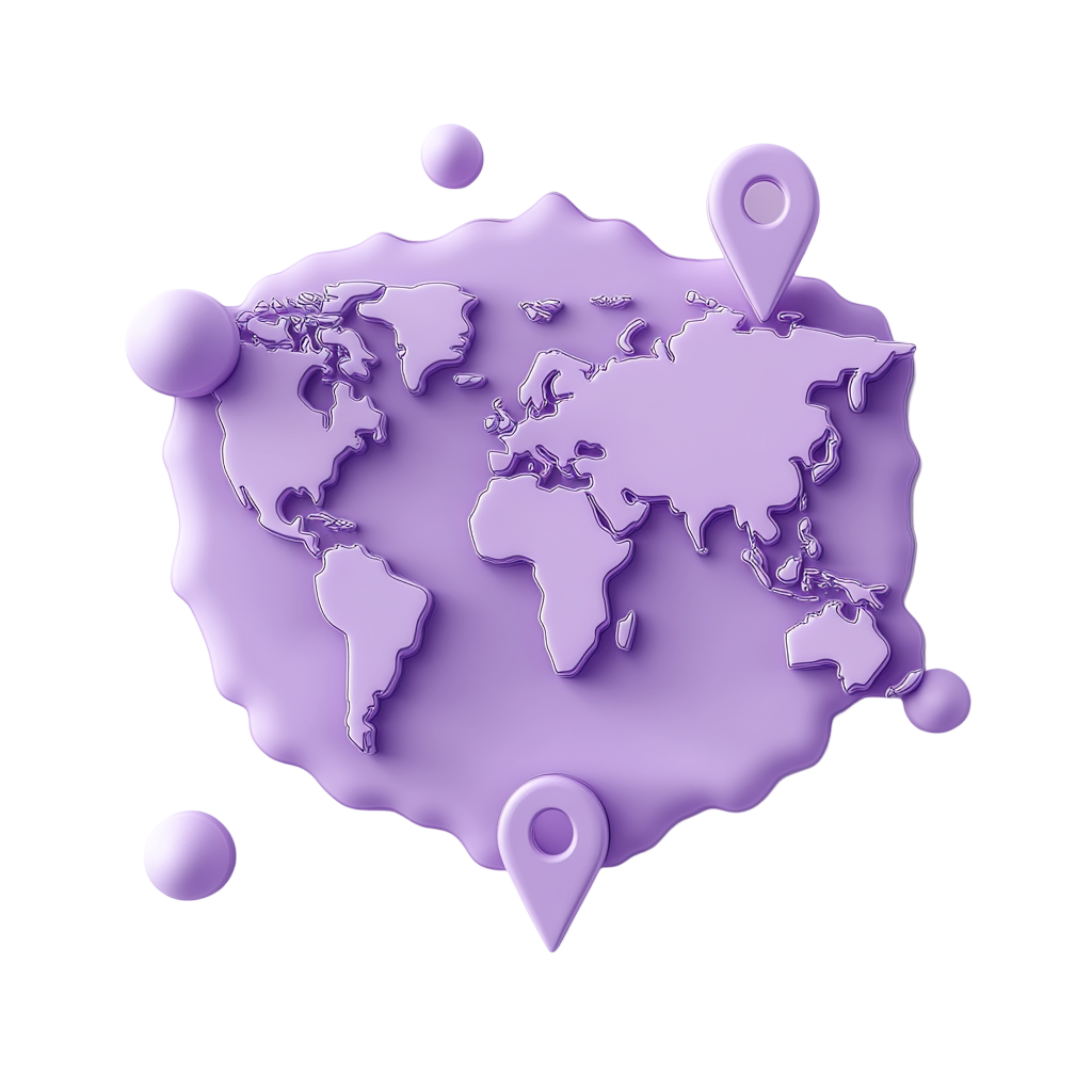 Free: 3D Violet Map Marker Icon Design - nohat.cc