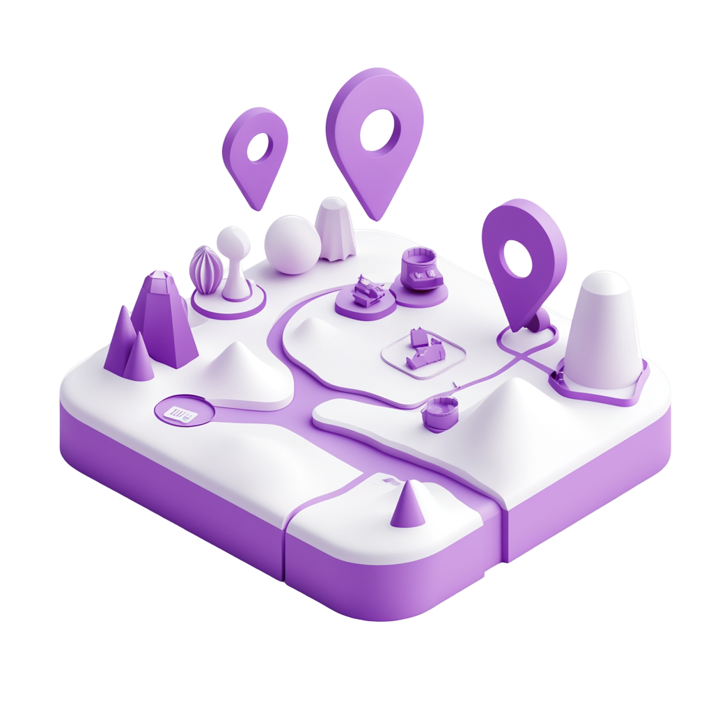 Free: 3D Violet Map Marker Icon Design - nohat.cc
