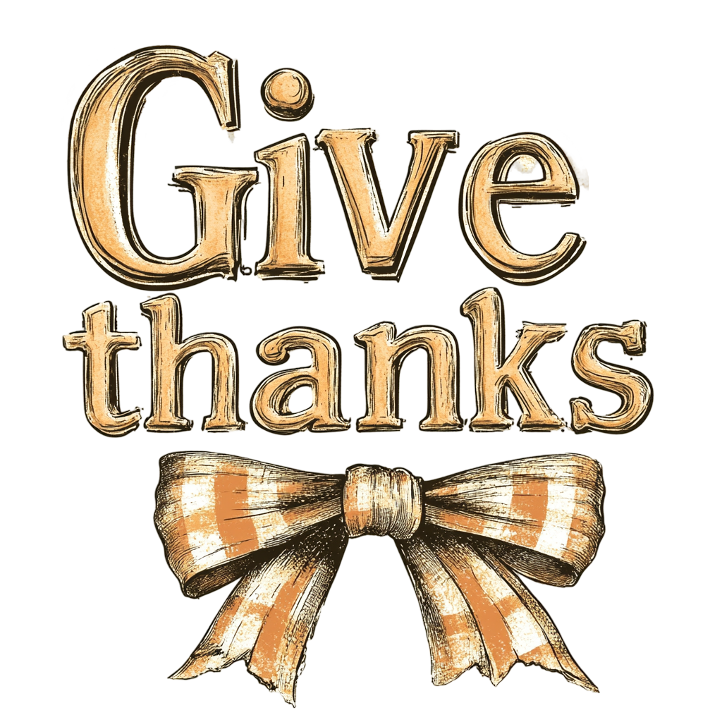 Free: A t-shirt design that says "Give thanks" in large, distresse ...