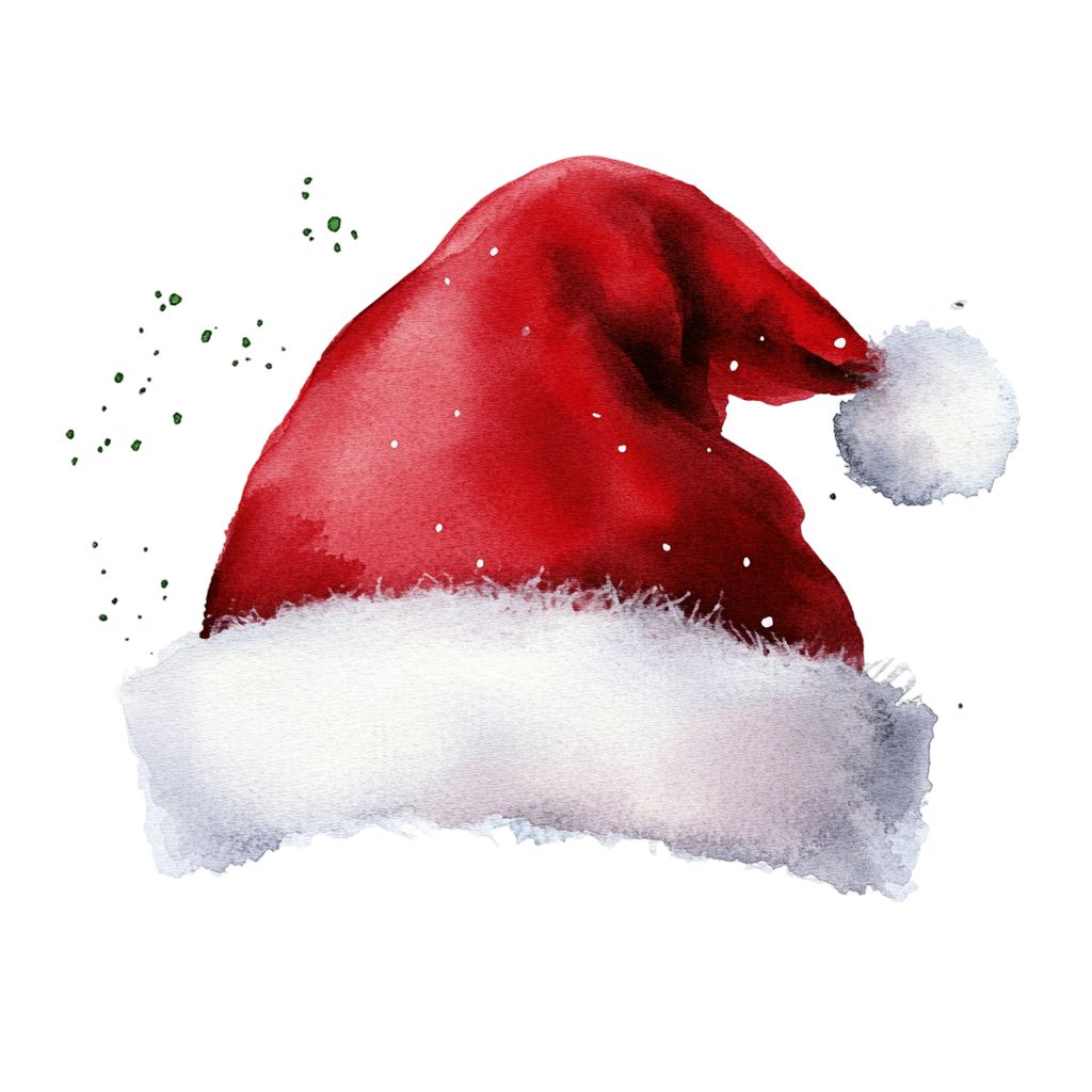 Free: Personalized Watercolor Santa Hat Design - nohat.cc