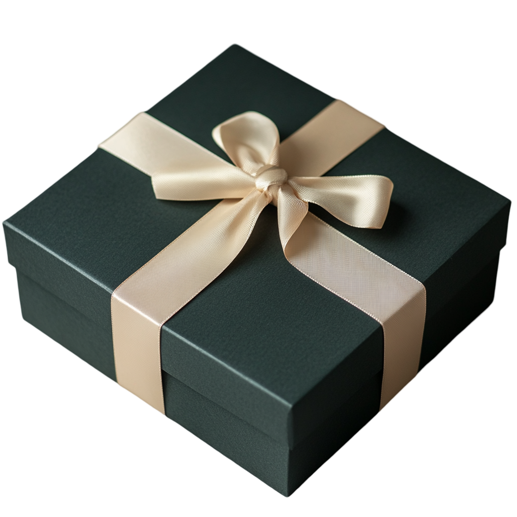 Free: Elegant Gift Box Wrapped in Beige Ribbon - nohat.cc