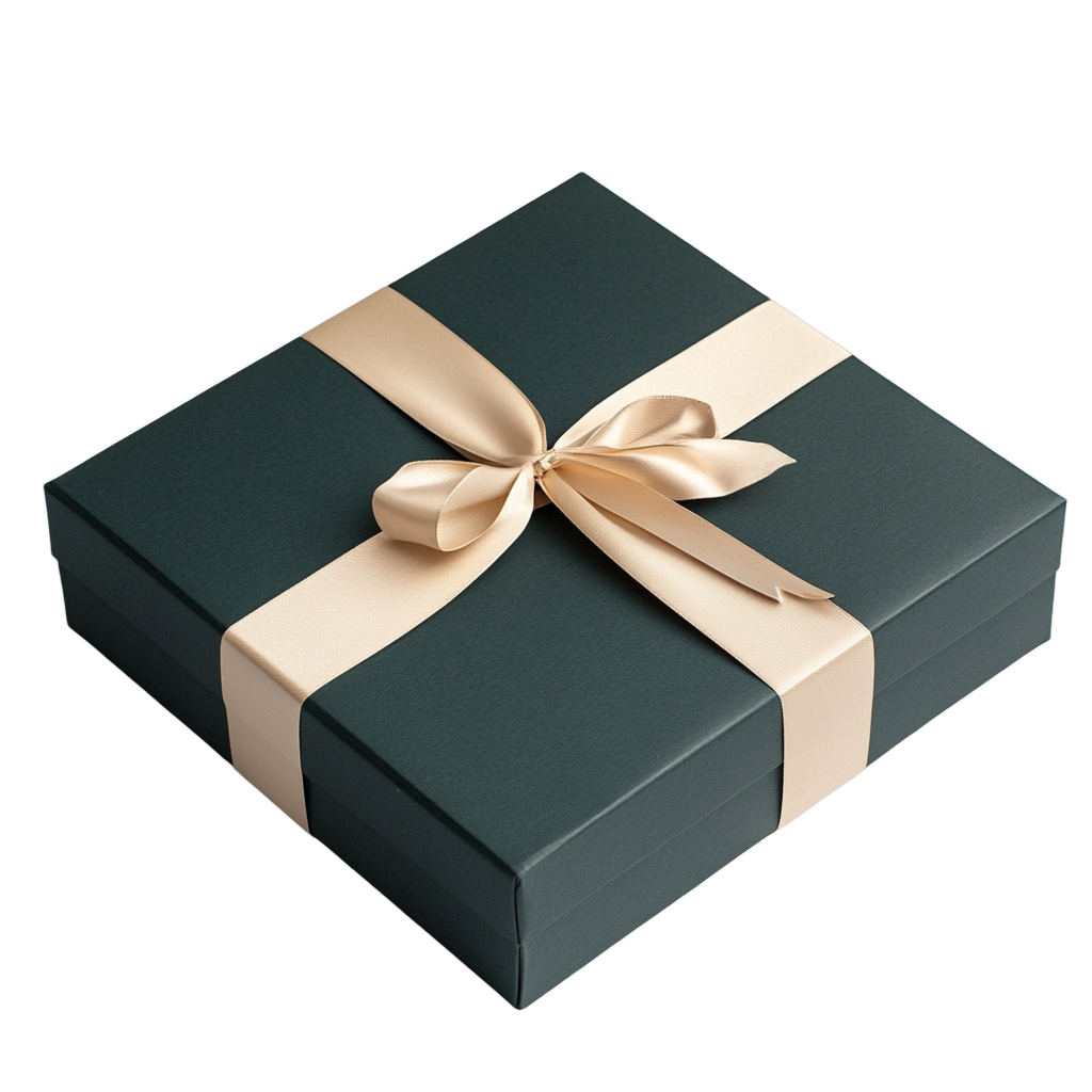 Free: Elegant Gift Box Wrapped in Beige Ribbon - nohat.cc