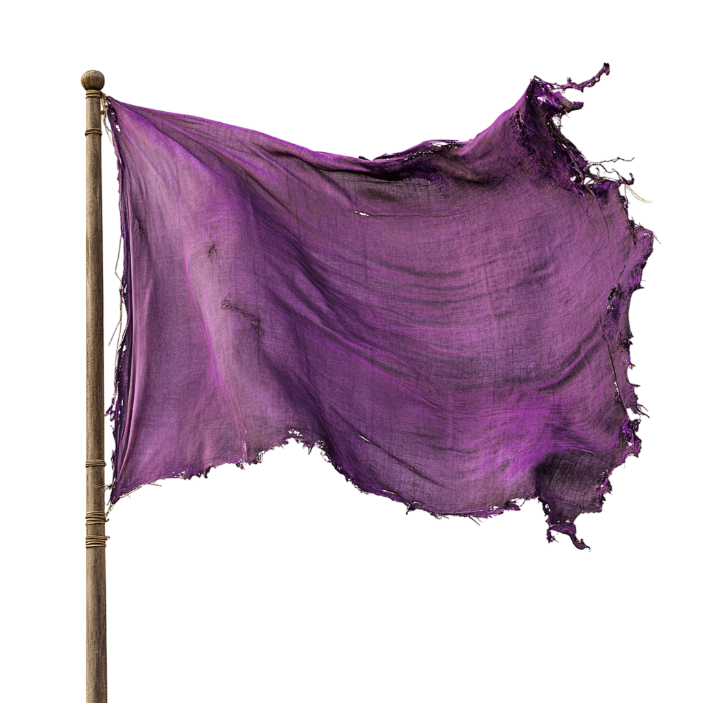 Free: Weathered Purple Flag on a Tall Flag Pole - nohat.cc