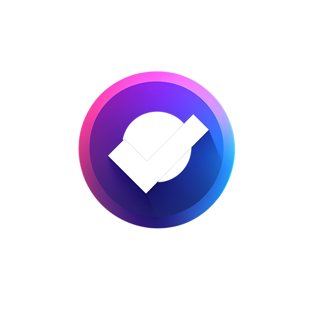 Free: Gradient Checkmark Logo: Blue to Purple Design - nohat.cc