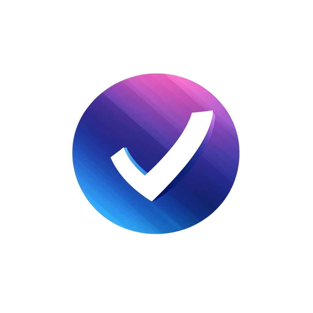 Free: Gradient Checkmark Logo: Blue to Purple Design - nohat.cc