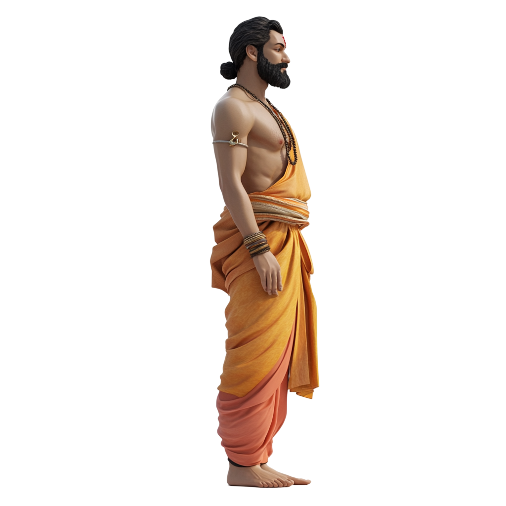 Free: Handsome Hindu Man in 3D Animation Facing Left - nohat.cc