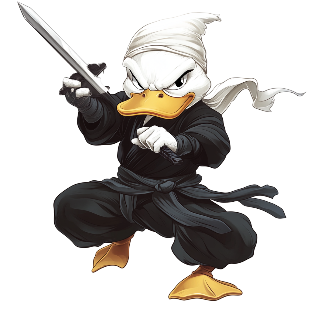 Free: PNG Epic Mid-Air Battle with Master Quack, the Angry Ninja Duck ...