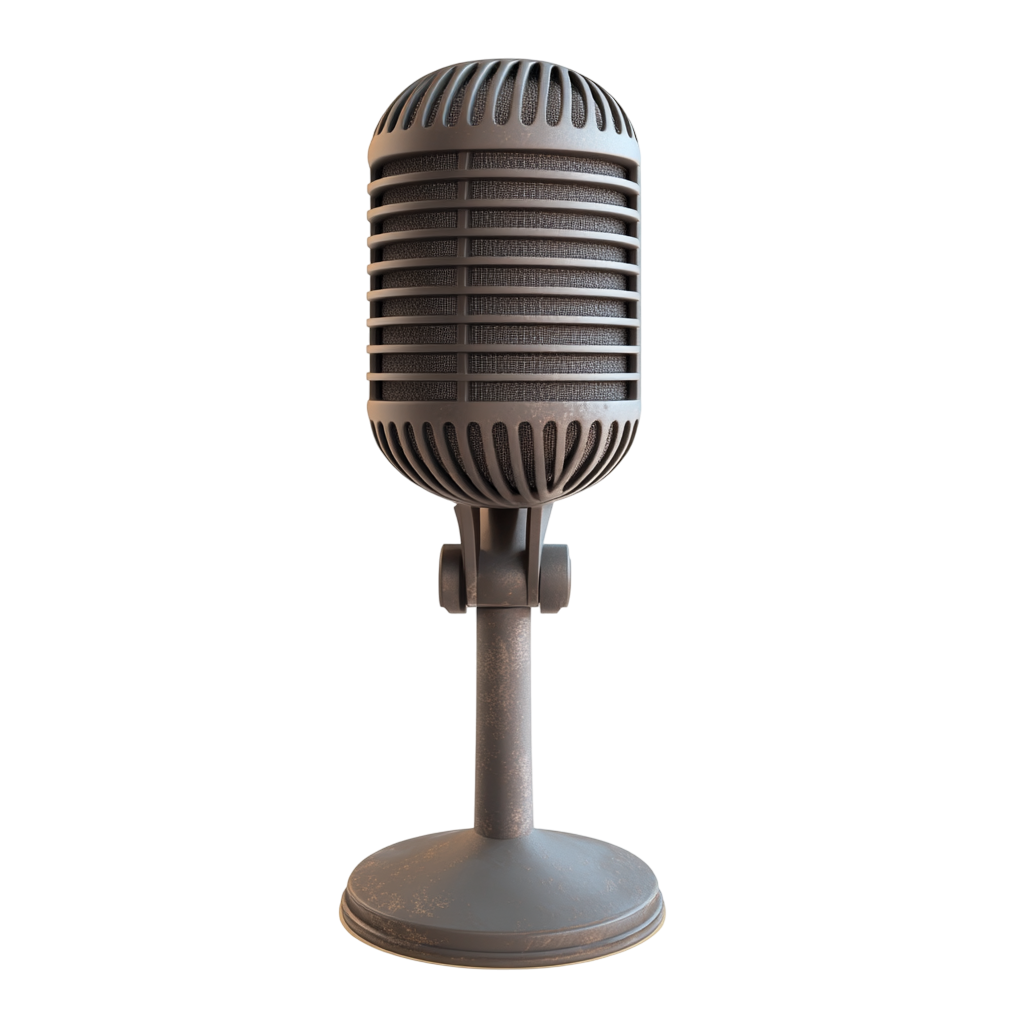 Free: Vintage Gray Microphone for High-Quality Displays - nohat.cc