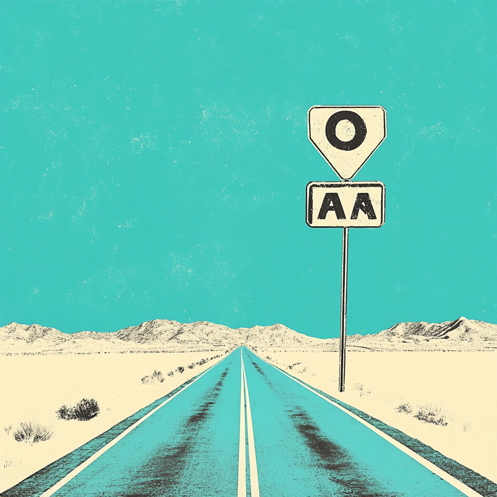 Free: Pan-American Highway Art: Black and White Photo with Teal Accents ...