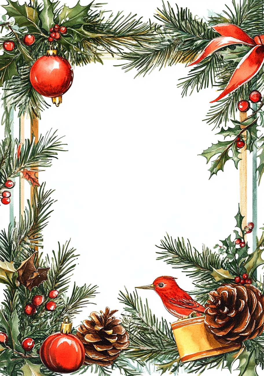 Free: Festive Frame: Christmas Illustrations Collection - nohat.cc