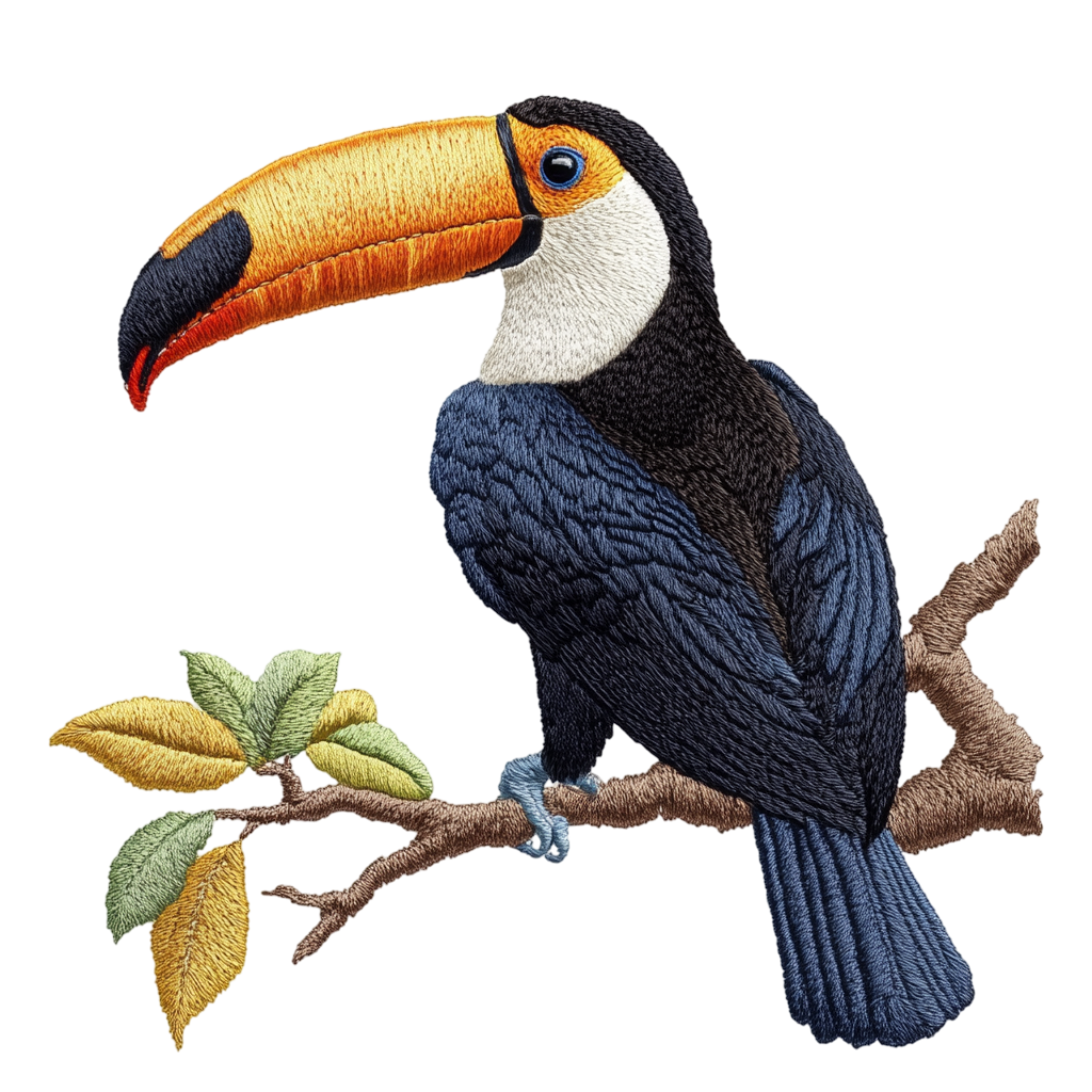 Free: Embroidered Toucan: A Unique Bird Design - nohat.cc
