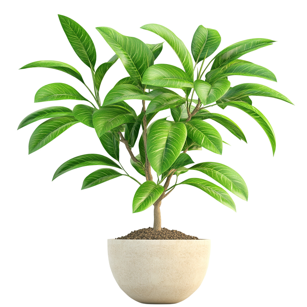 Free: Growing Big Tree Plant in Pot - PNG Image - nohat.cc