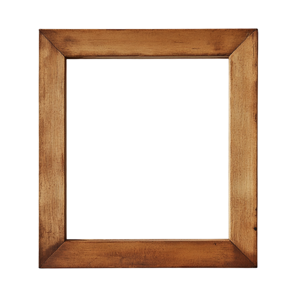 Free: Minimalist Wooden Frame on White Background - nohat.cc