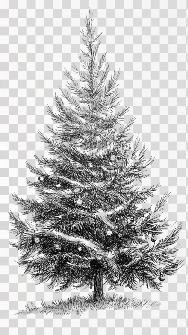 Christmas Tree Drawing