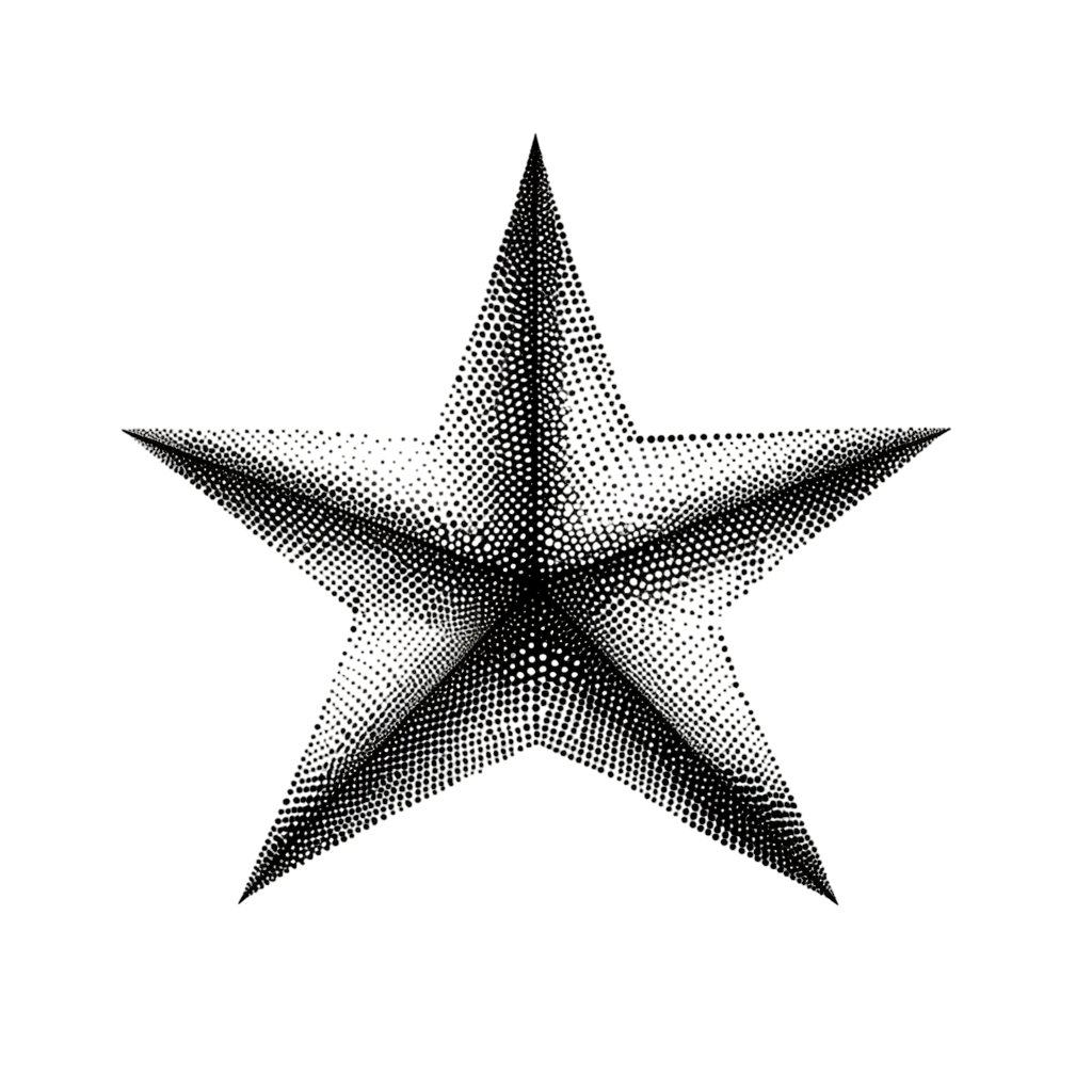 Free: Minimal Dot-Shaded Star Illustration - nohat.cc
