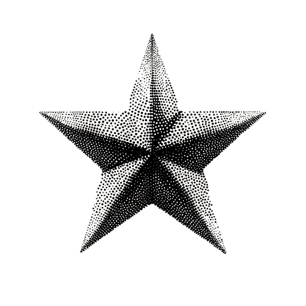Free: Minimal Dot-Shaded Star Illustration - nohat.cc