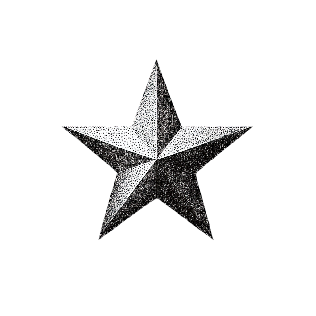 Free: Minimal Dot-Shaded Star Illustration - nohat.cc