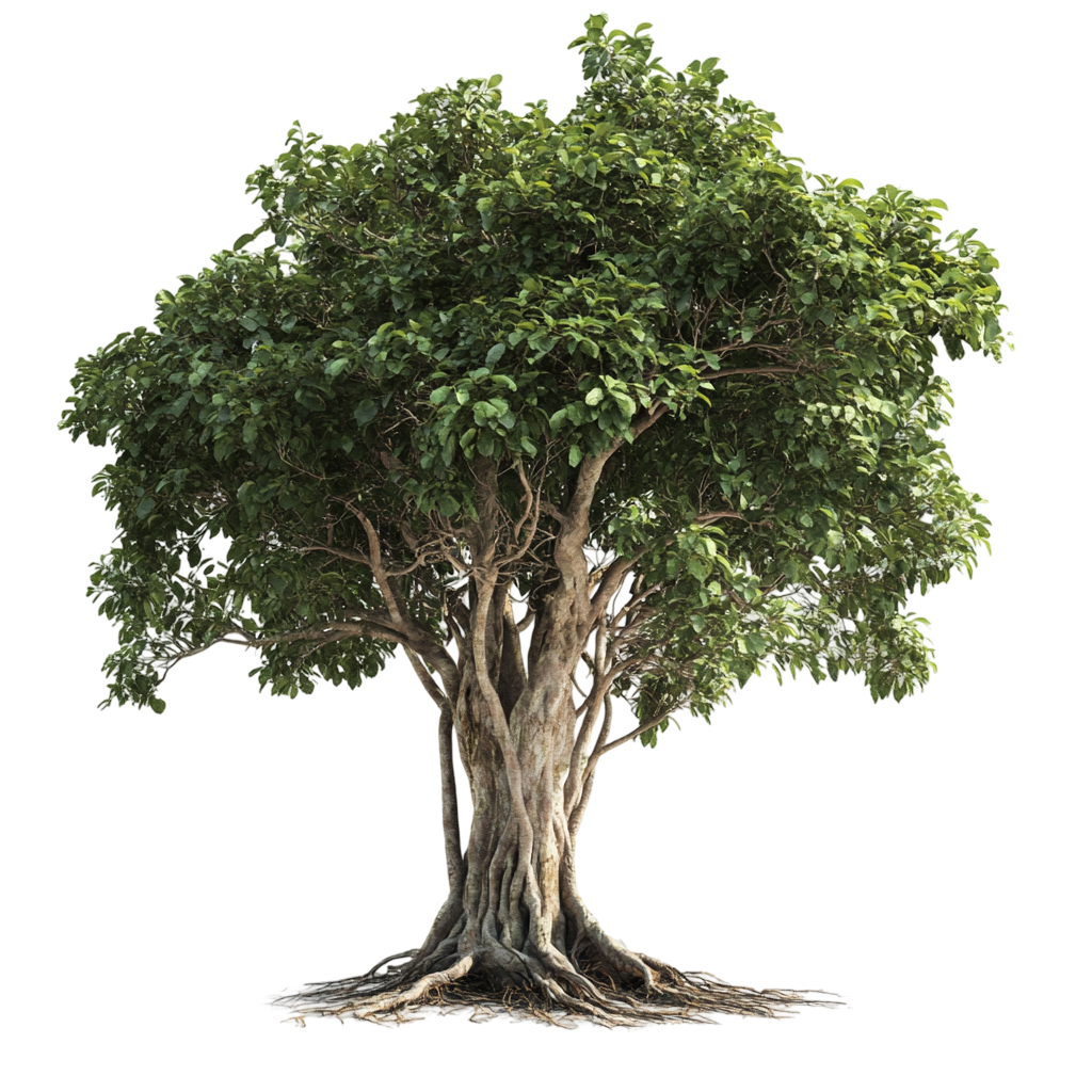 Free: an huge tall old torpical angsana tree on white background - nohat.cc