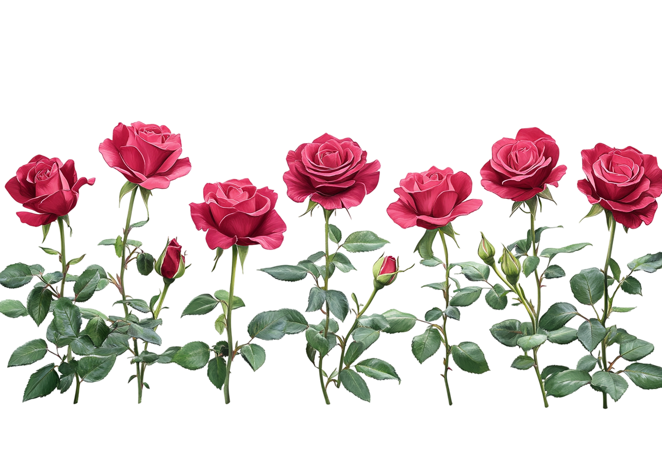 Free: Realistic Roses: A Horizontal Floral Arrangement - nohat.cc