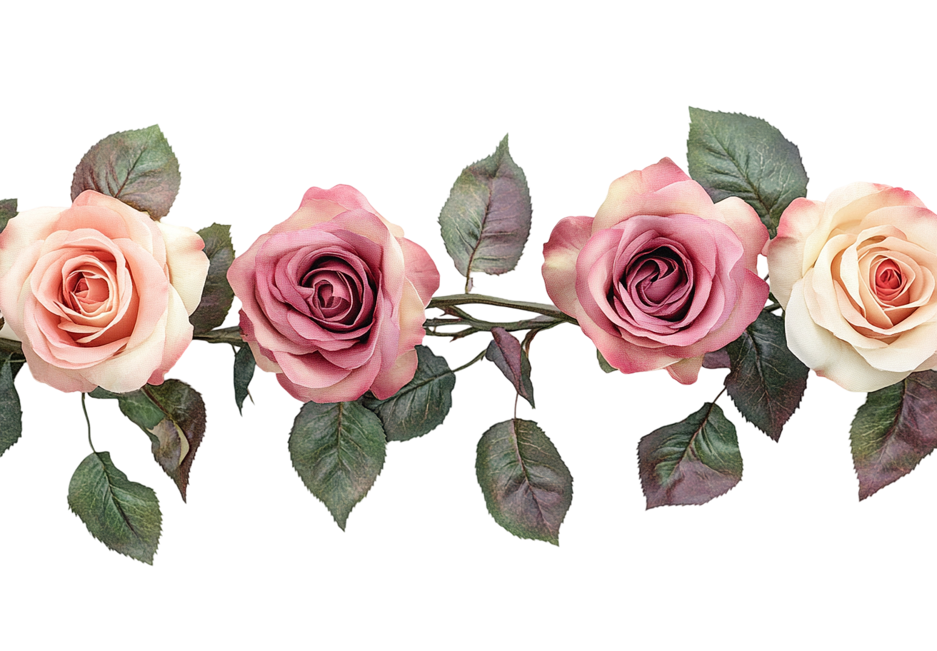 Free: Realistic Roses: A Horizontal Floral Arrangement - nohat.cc