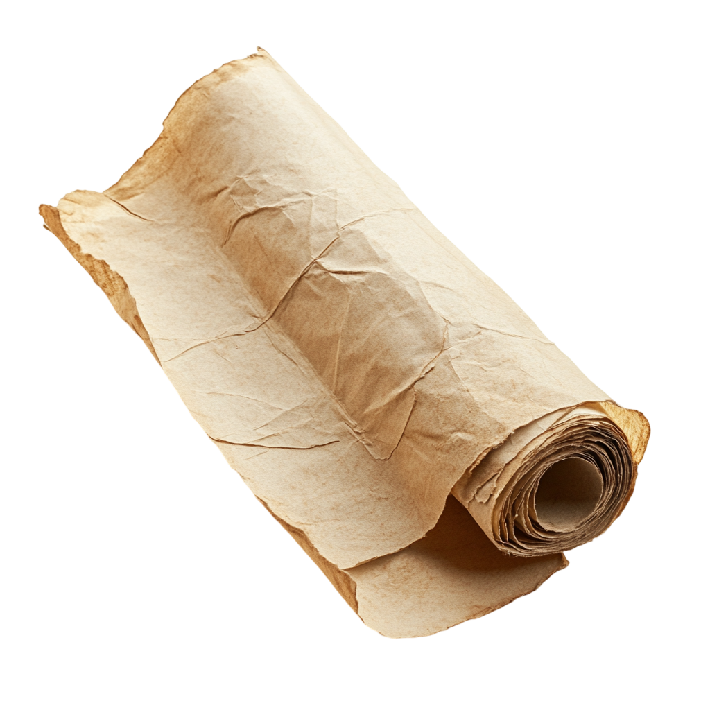 Free: An old, rolled-up paper expressing poetry, beige colour, whi ...