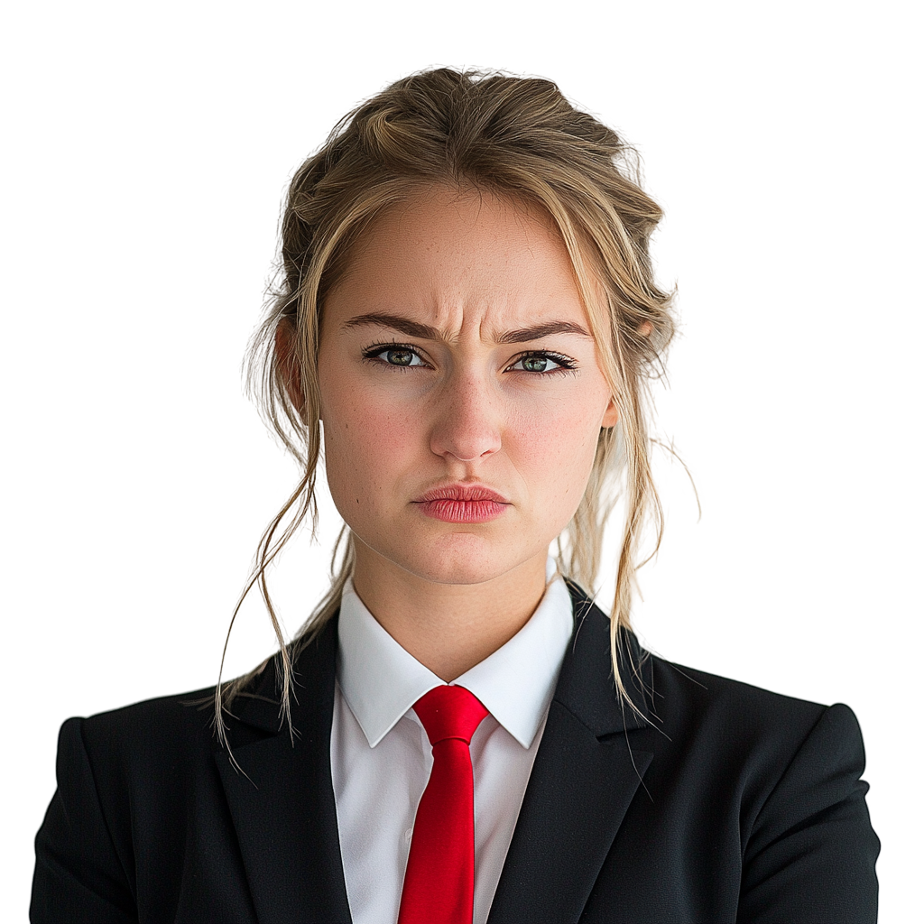 Free: Smirking Businesswoman: A Bold Side Portrait - nohat.cc