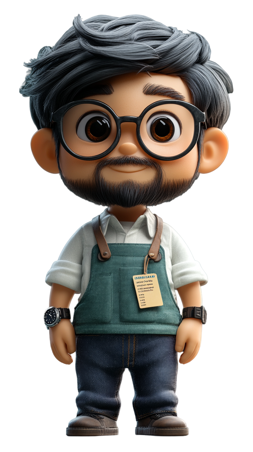 Free: Charming Designer: A Pixar-Inspired 3D Character Portrait - nohat.cc