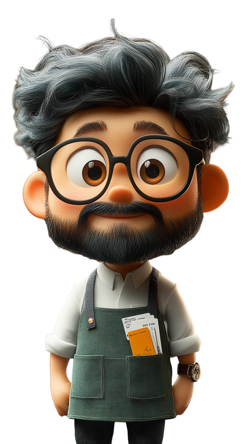 Free: Charming Designer: A Pixar-Inspired 3D Character Portrait - nohat.cc