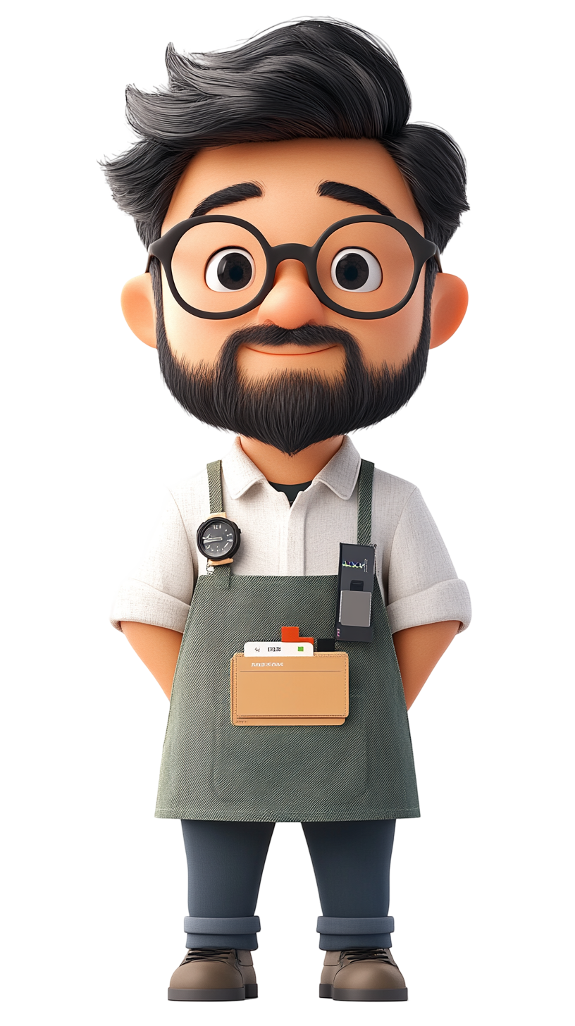 Free: Charming Designer: A Pixar-Inspired 3D Character Portrait - nohat.cc