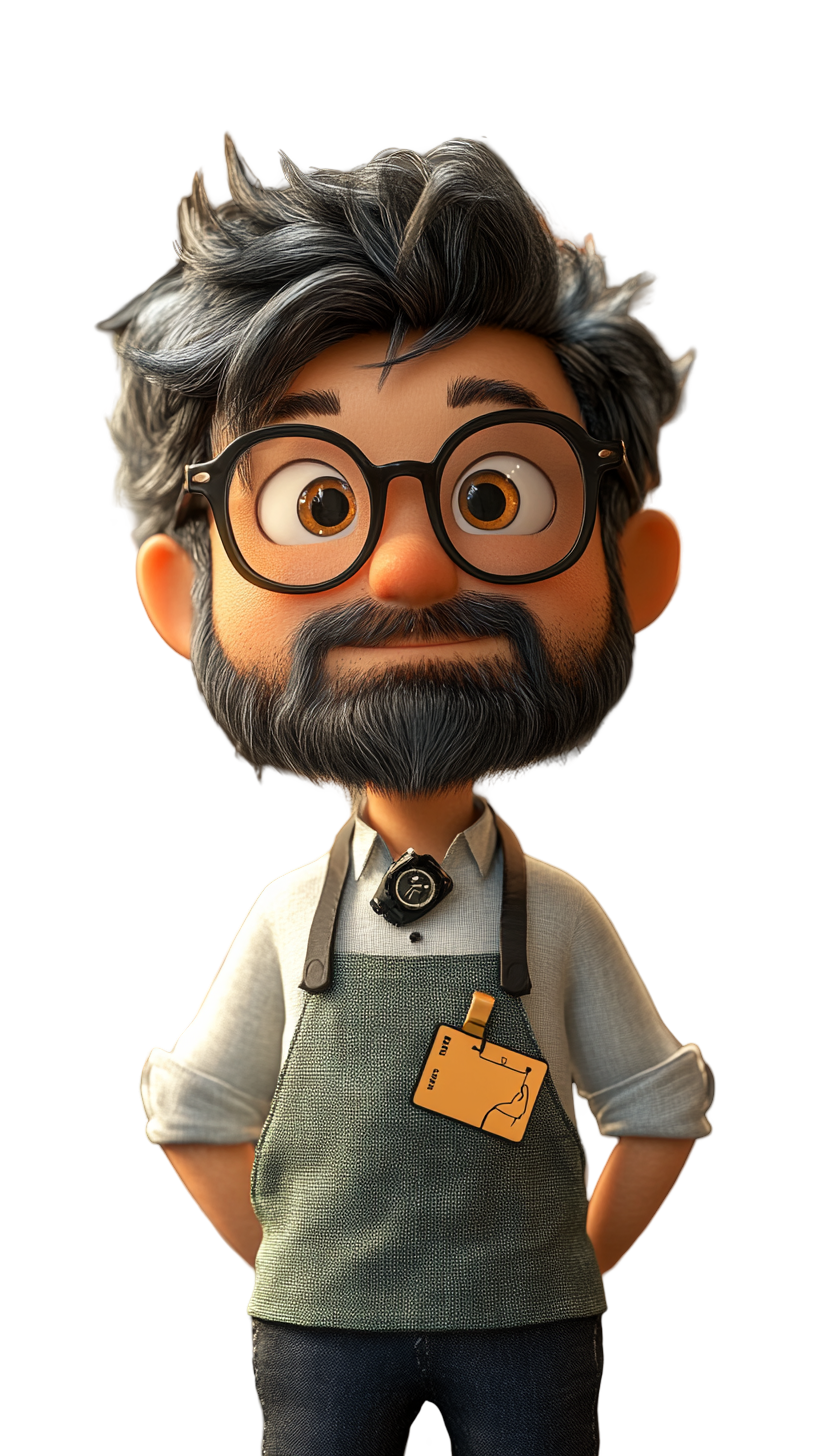 Free: Charming Designer: A Pixar-Inspired 3D Character Portrait - nohat.cc