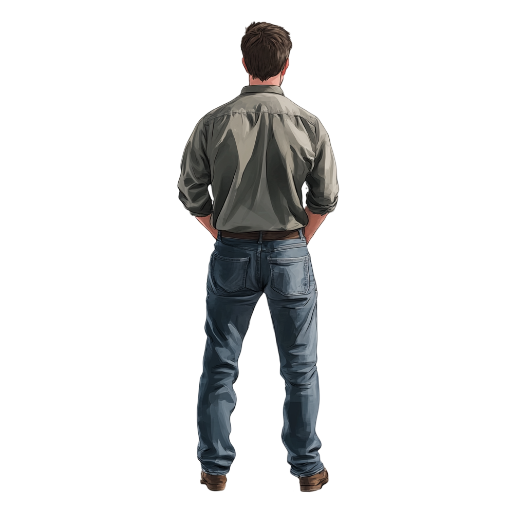 Free: Contemplative Man: A Back View of Reflection - nohat.cc