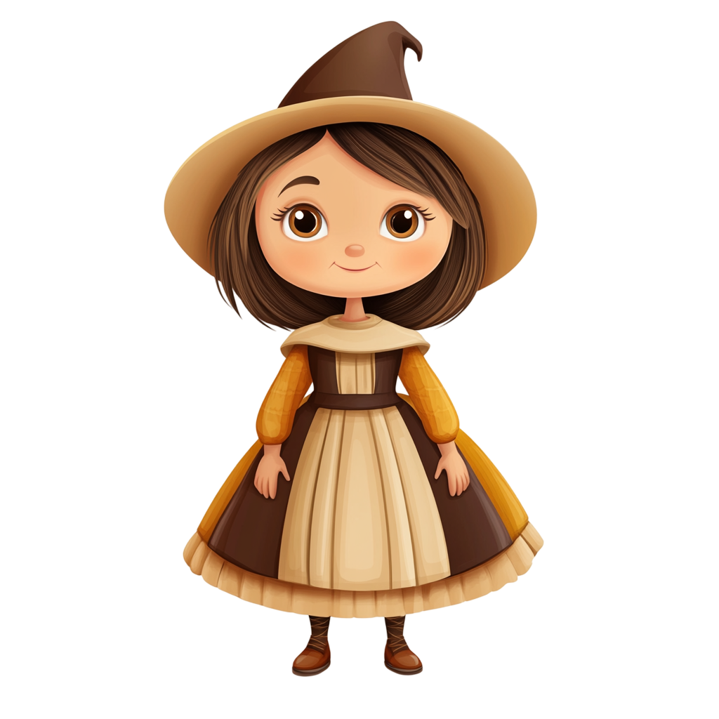 Free: Thanksgiving Pilgrim for kids. Isolated on white background ...