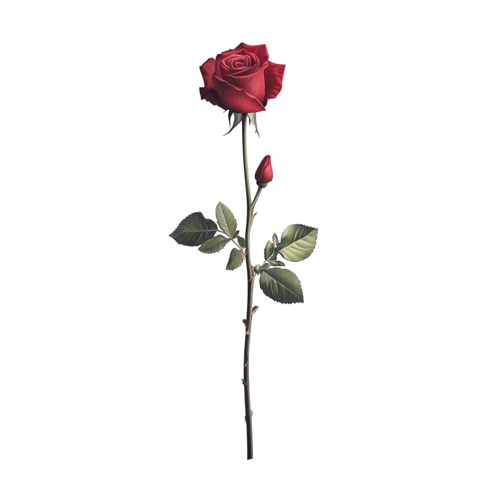 Free: red rose, simple vector art, white background Clean backgrou ...