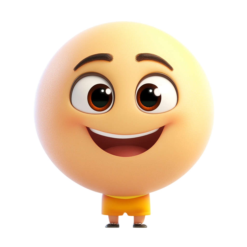 Free: Joyful Emoji Character: A Hairless Delight - nohat.cc