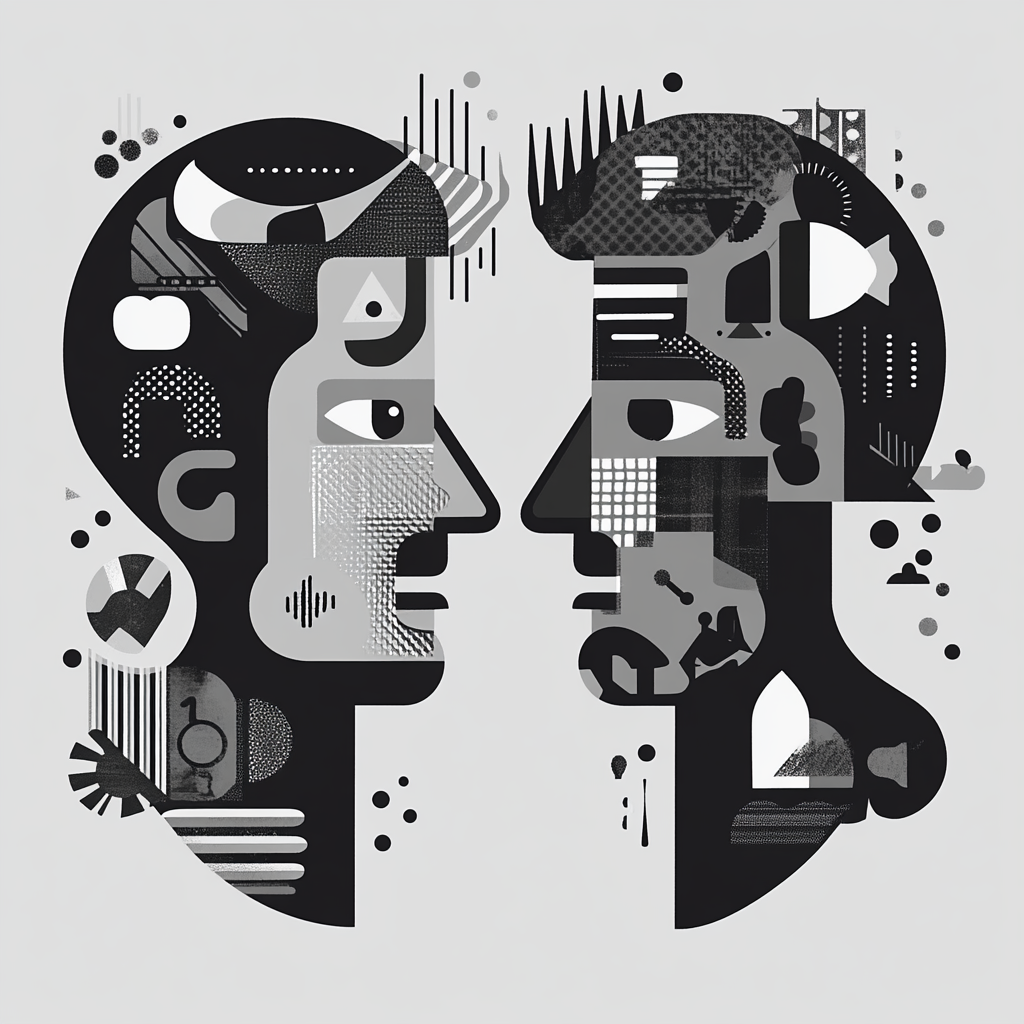 Free: Line Art Symbolizing User Collaboration in Grey Scale - nohat.cc