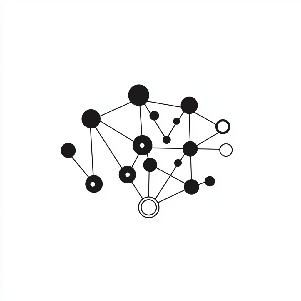 Free: Minimalist 2D Network Graph Logo Design - nohat.cc