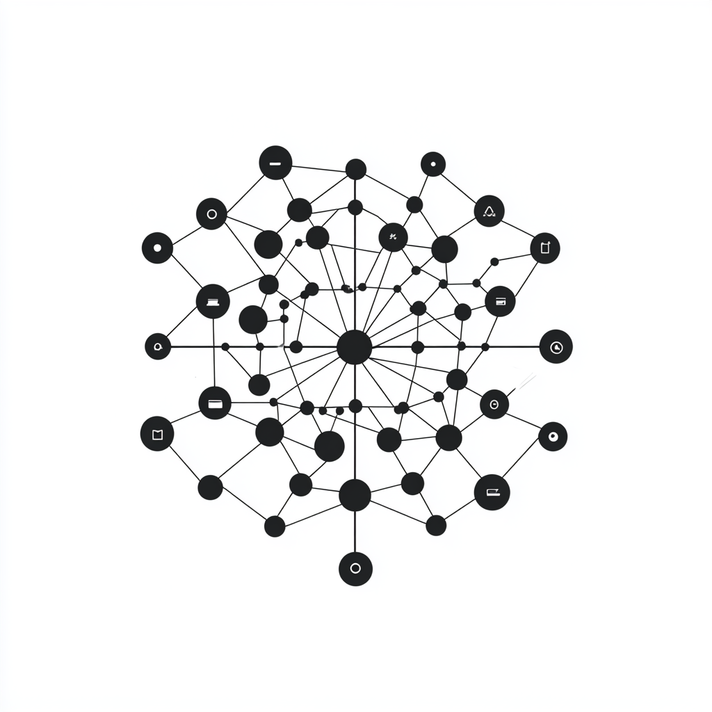 Free: Minimalist 2D Network Graph Logo Design - nohat.cc