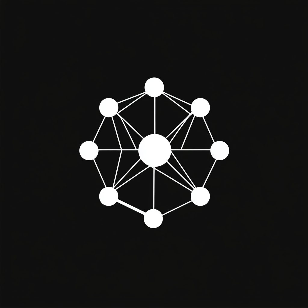 Free: Minimalist 2D Network Graph Logo Design - nohat.cc