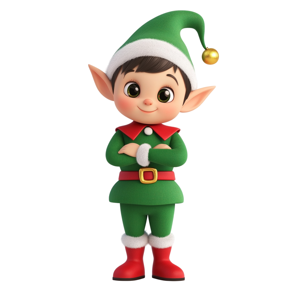 Free: Isolated Christmas Elf on White Background - nohat.cc