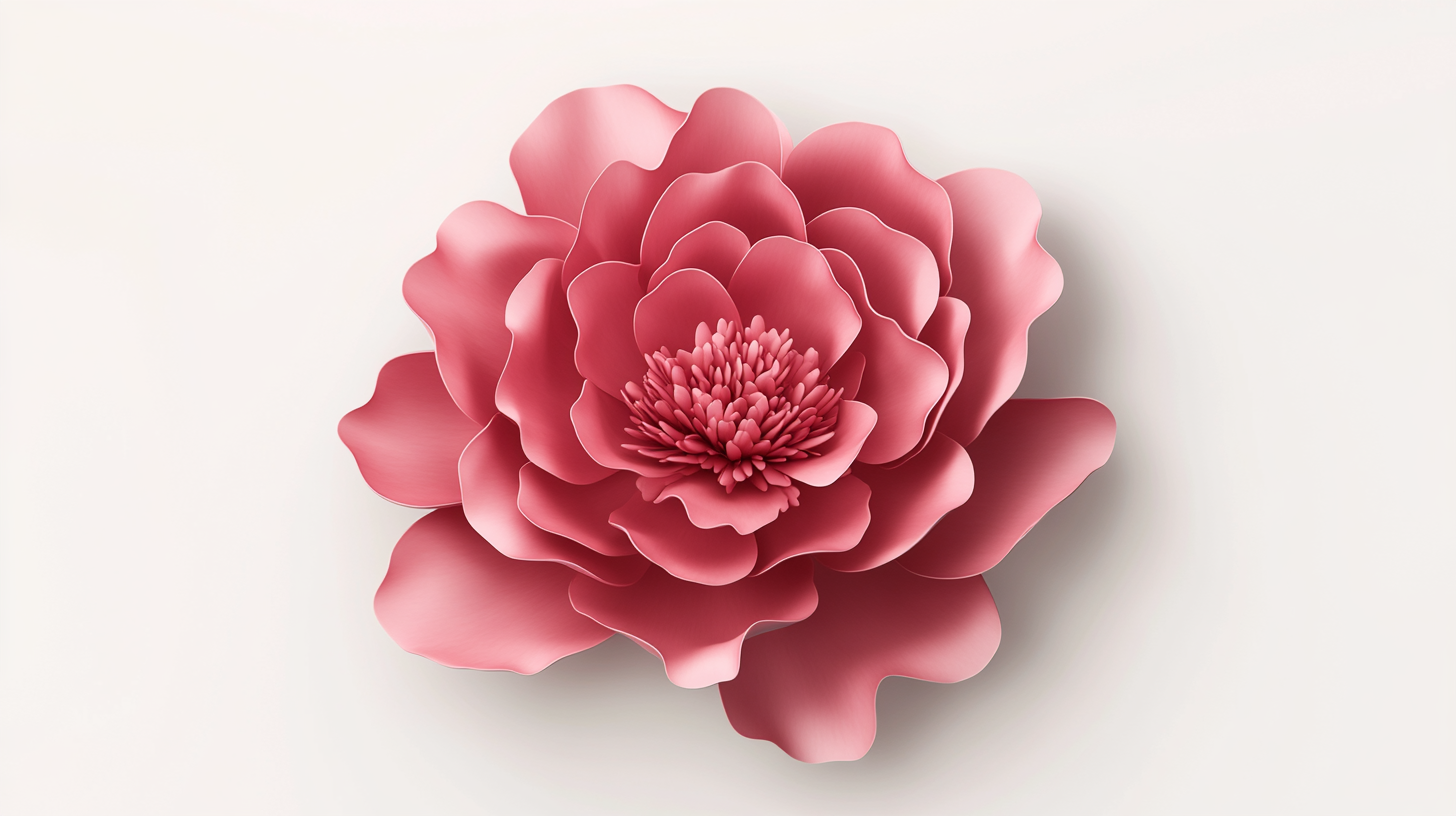 Free: Charming 3D Peony Flower Sticker Illustration - nohat.cc