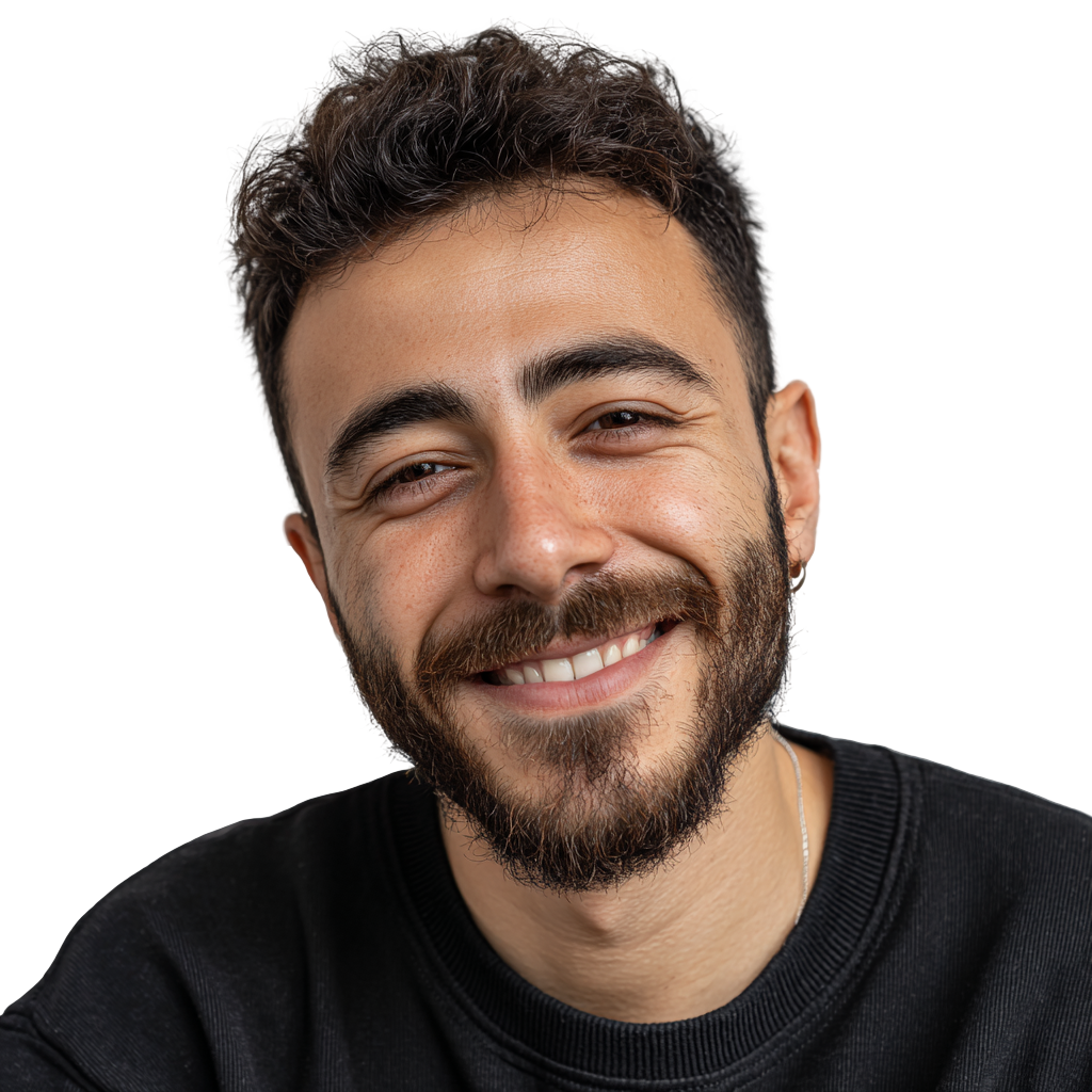 Free: PNG Smiling Handsome Turkish Man Portrait - nohat.cc