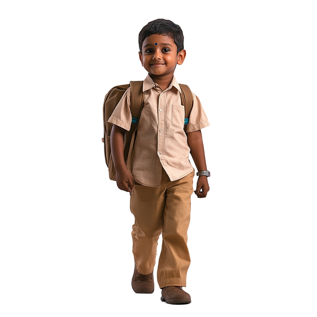 Free: Side Profile of an Indian Kid Heading to School - nohat.cc