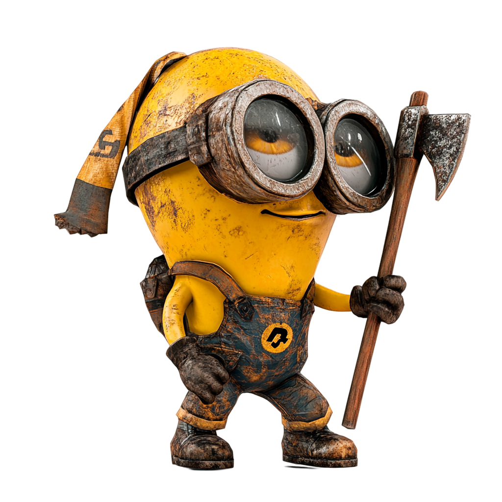 Free: minion swinging a pick-axe, 3d game asset, unreal engine, is ...
