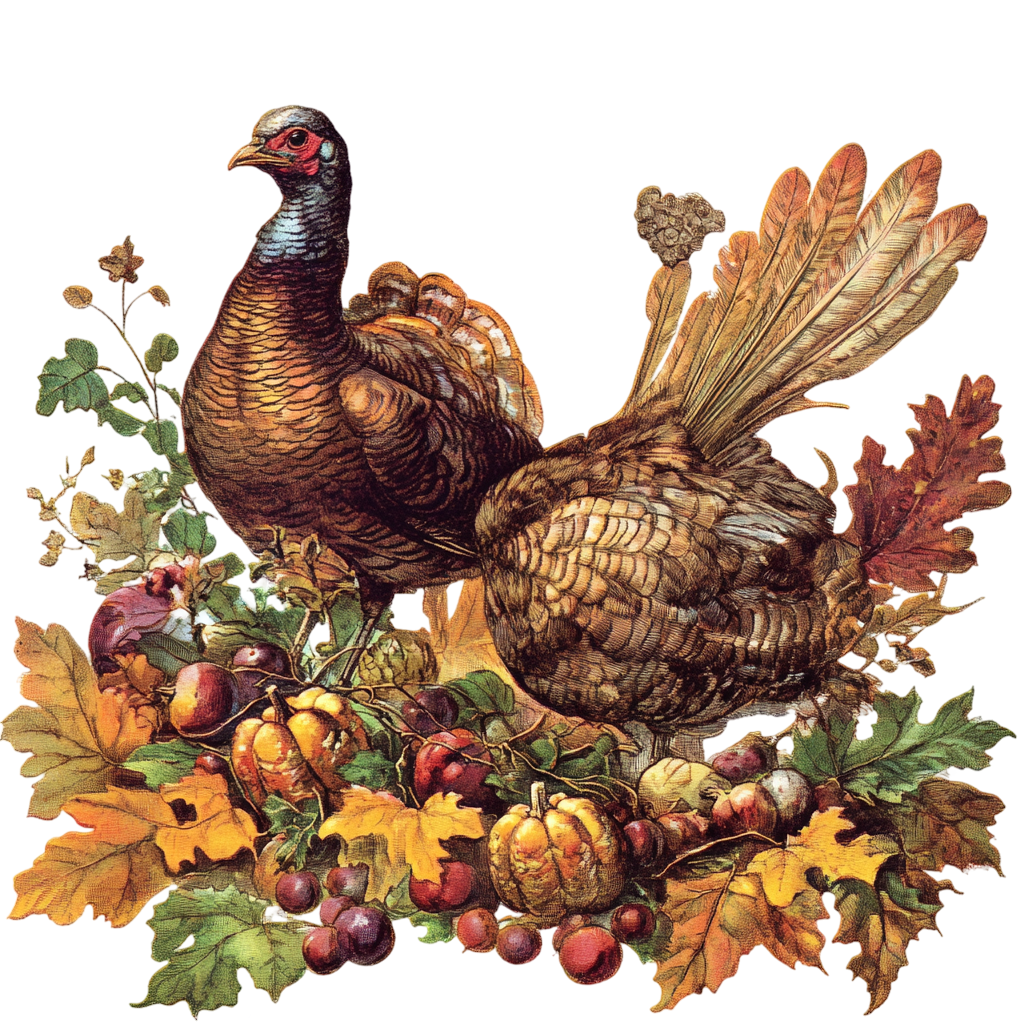 Free: Vintage Thanksgiving png clipart with white background - nohat.cc