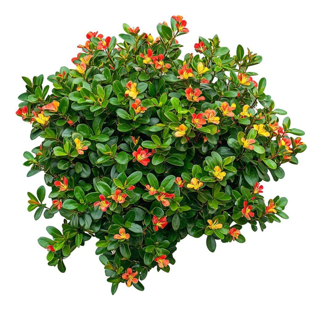 Free: Vibrant Flowering Shrub: Red and Yellow Elegance - nohat.cc