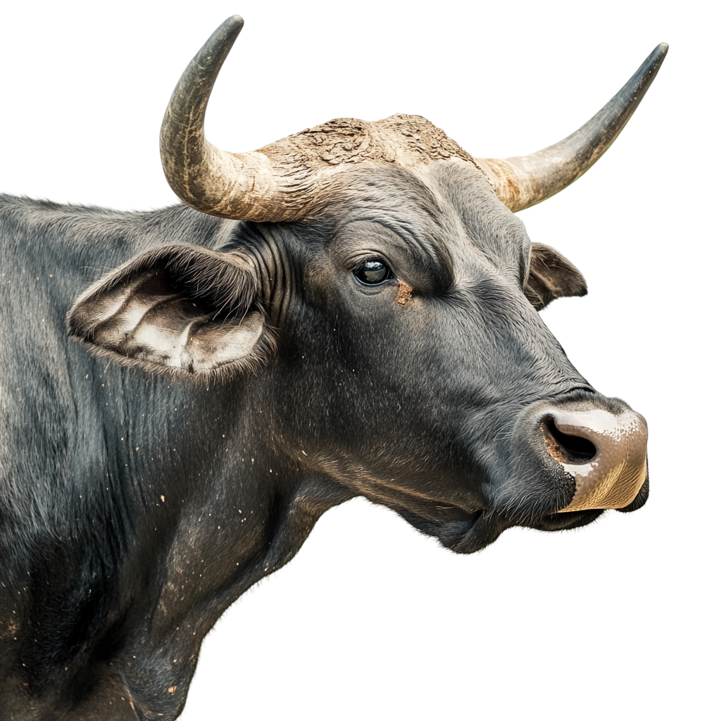 Free: Graceful Carabao: A Side View Portrait - nohat.cc