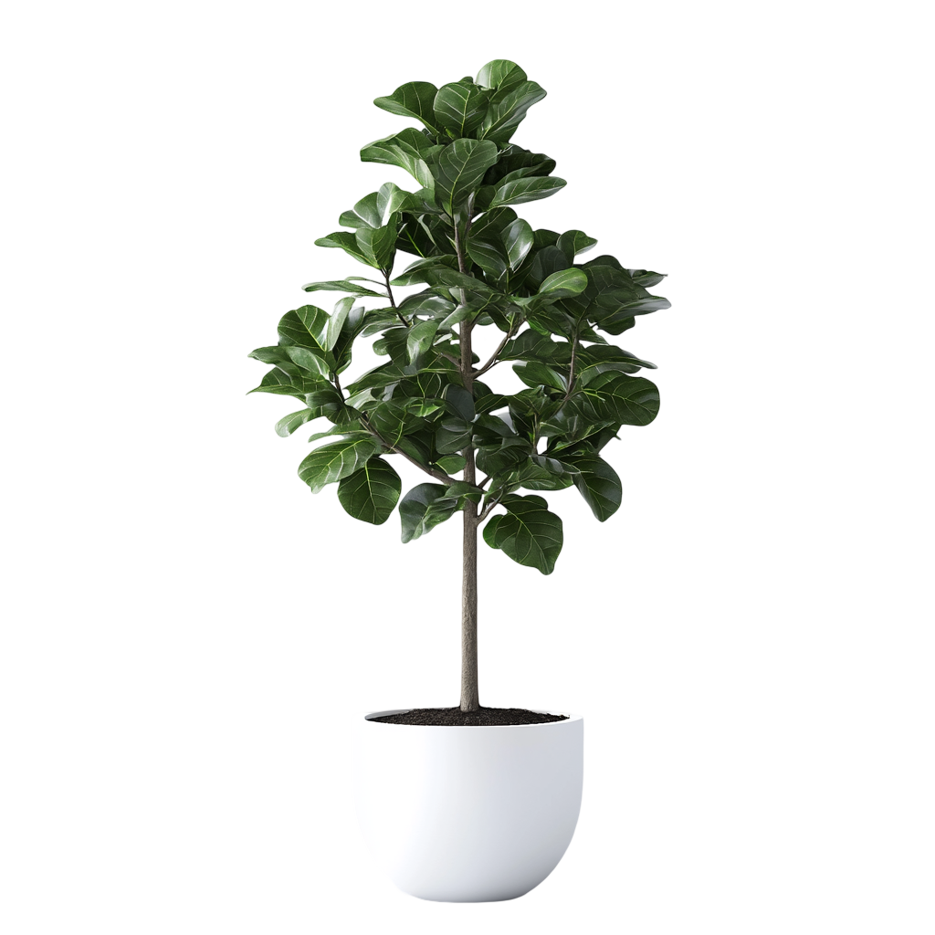 Free: Serene Green: A Potted Tree in Minimalist Style - nohat.cc