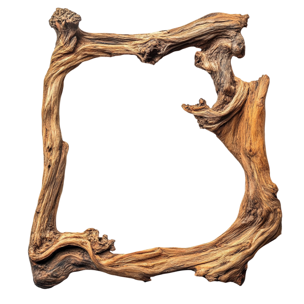 Free: Rustic Wooden Roots Border Frame for Elegant Decor - nohat.cc